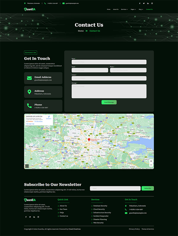 Guardia - Cyber Security Services Elementor Template Kit by creedcreatives